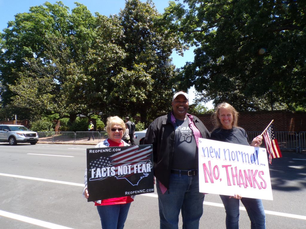ReOpen NC protests outside executive mansion for fifth week in a row ...