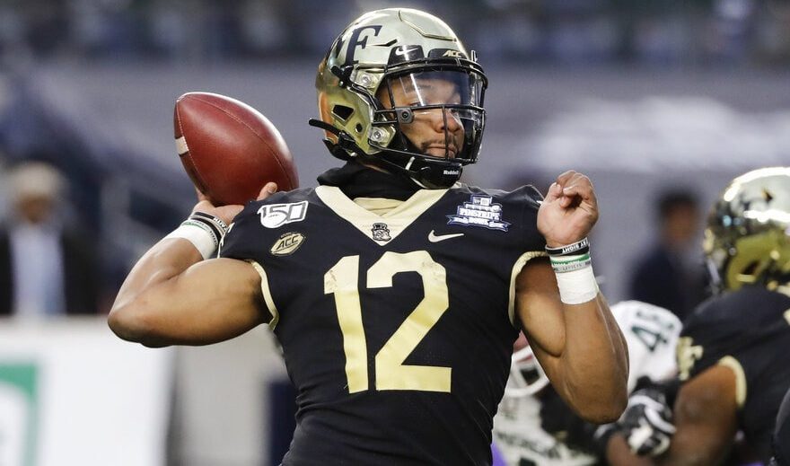 Former Wake Forest QB Jamie Newman opts out of season with Georgia ...