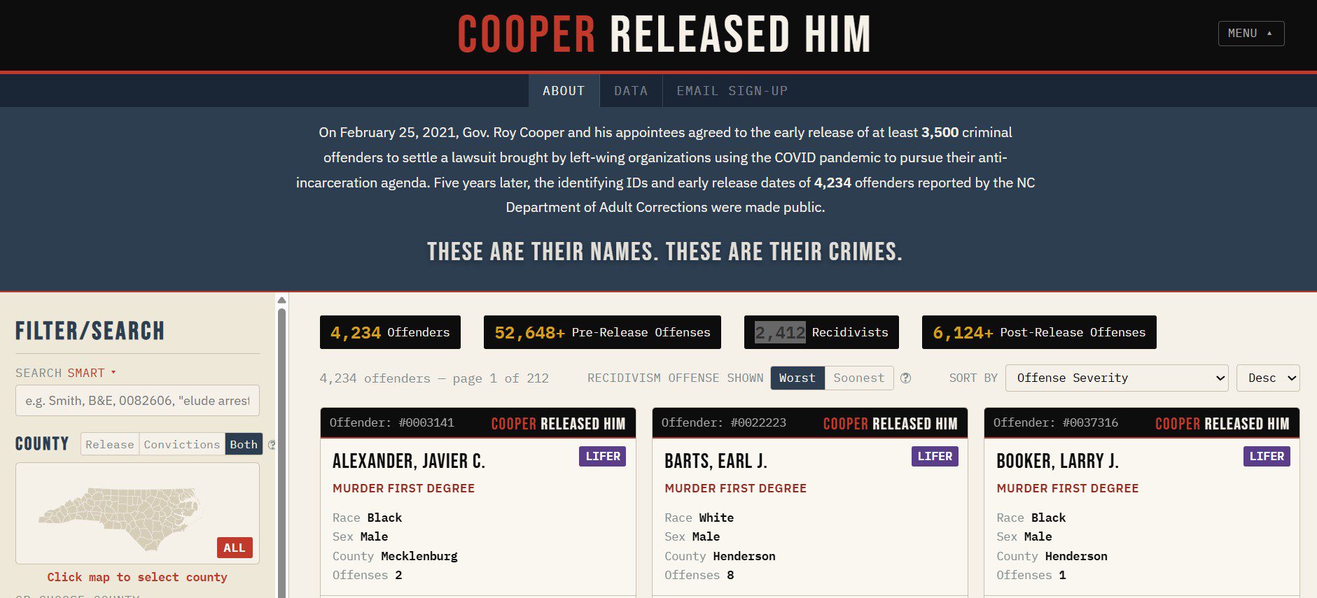 Searchable database of Cooper’s pandemic prisoner releases launched ...